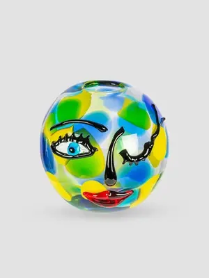 DALE TIFFANY Winking Muse Glass Vase - Multi