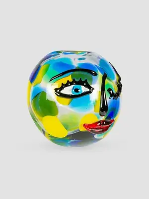 DALE TIFFANY Winking Muse Glass Vase