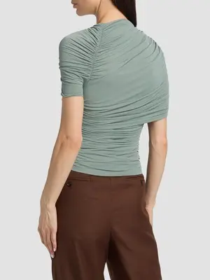 Ronny Kobo Vega Ruched Jersey Top