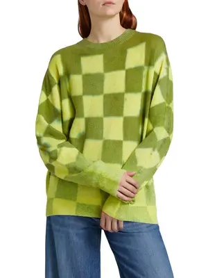 THE ELDER STATESMAN Chess Tranquility Cashmere Sweater