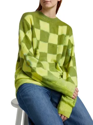 THE ELDER STATESMAN Chess Tranquility Cashmere Sweater