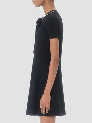 Valentino Garavani Embroidered Knit Dress