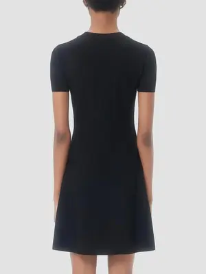 Valentino Garavani Embroidered Knit Dress
