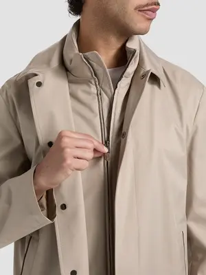 Canali Silk-touch Raincoat