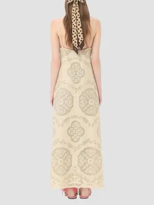 Valentino Garavani Midi Dress In Floral Stamp Blanket
