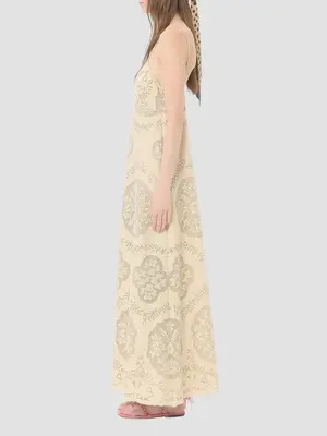 Valentino Garavani Midi Dress In Floral Stamp Blanket