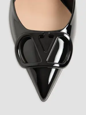 Valentino Garavani Vlogo Signature 60mm Patent Leather Pumps - Black