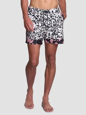 Dries Van Noten Abstract Print Swim Shorts