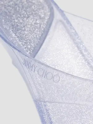 JIMMY CHOO Jelly Drop 50mm Sandals - Silver