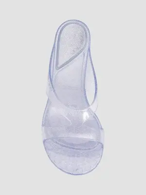 JIMMY CHOO Jelly Drop 50mm Sandals - Silver