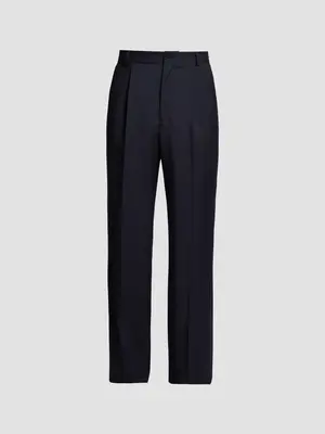 Dries Van Noten Penrud Wool-mohair Straight-leg Pants - Black
