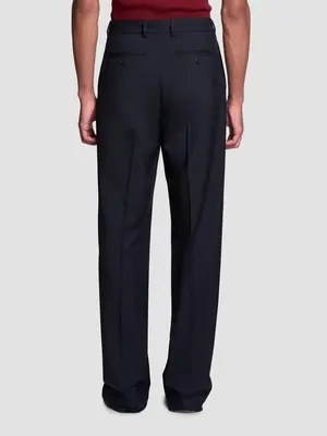 Dries Van Noten Penrud Wool-mohair Straight-leg Pants