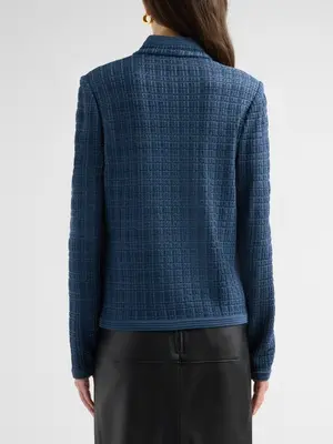 Misook Tonal Tweed Knit Jacket