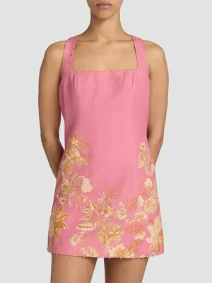 Hemant & Nandita Floral A-line Minidress