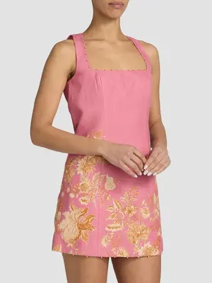 Hemant & Nandita Floral A-line Minidress