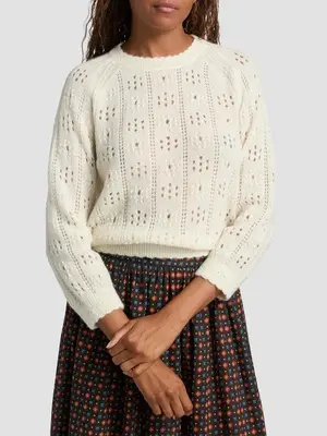 DÔEN Emiliana Pointelle Knit Sweater