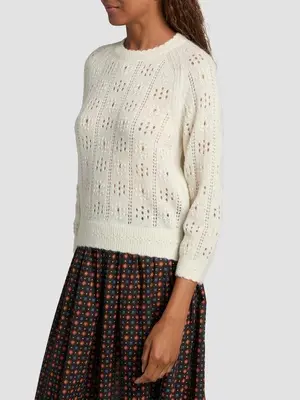 DÔEN Emiliana Pointelle Knit Sweater