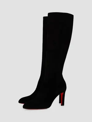 CHRISTIAN LOUBOUTIN Fannylove Tight Botta Knee High Boots - Black