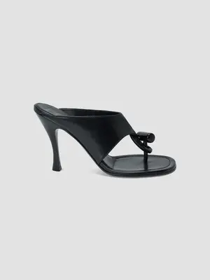 Loewe 90mm Toggle Thong Leather Sandals - Black