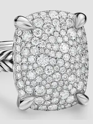 David Yurman Chatelaine Elongated Ring In Sterling Silver