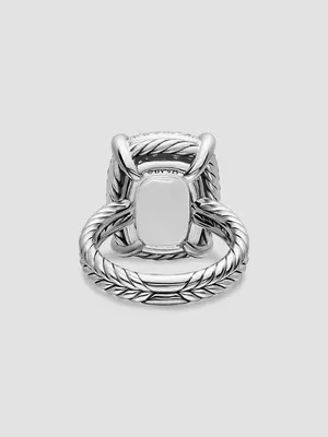 David Yurman Chatelaine Elongated Ring In Sterling Silver