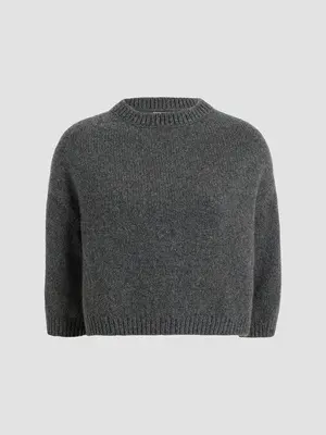 Khaite Sabina Drop-shoulder Cashmere Sweater - Stone
