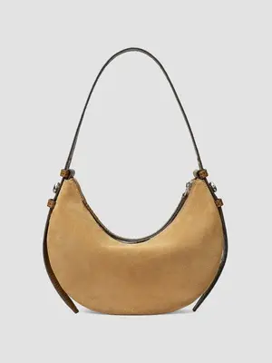 Tory Burch Romy Suede Half Moon Shoulder Bag