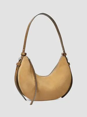 Tory Burch Romy Suede Half Moon Shoulder Bag