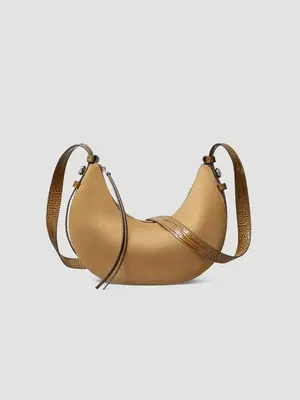 Tory Burch Romy Suede Half Moon Shoulder Bag