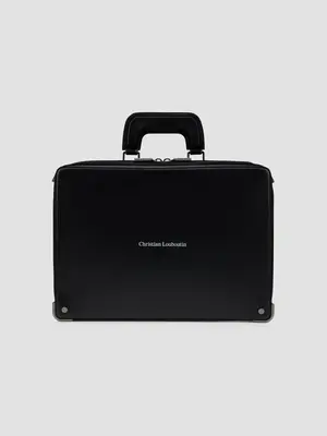 CHRISTIAN LOUBOUTIN Tactical Leather Briefcase