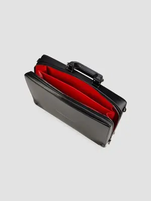 CHRISTIAN LOUBOUTIN Tactical Leather Briefcase
