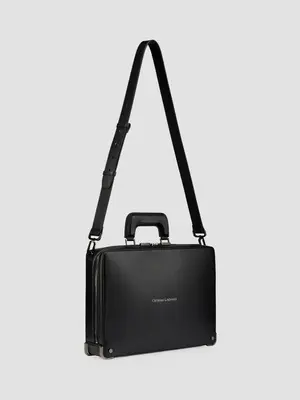 CHRISTIAN LOUBOUTIN Tactical Leather Briefcase