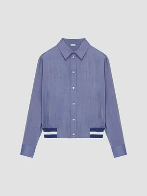 Loewe Wool-blend Striped-hem Jacket
