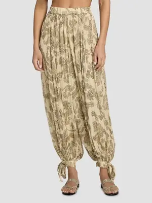 Hemant & Nandita Printed Tie-cuff Harem Pants