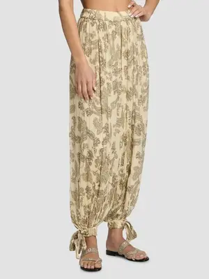Hemant & Nandita Printed Tie-cuff Harem Pants
