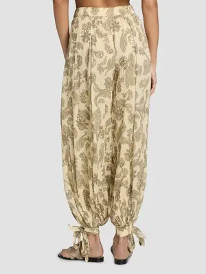 Hemant & Nandita Printed Tie-cuff Harem Pants