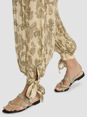 Hemant & Nandita Printed Tie-cuff Harem Pants
