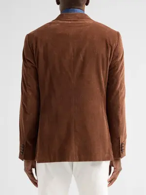 Canali Velvet Corduroy Cotton Double-breasted Jacket