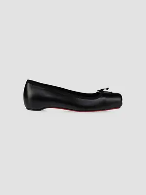 CHRISTIAN LOUBOUTIN Cassia Nodo Flats - Black