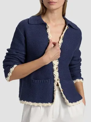 Ciao Lucia Reyla Crochet-trimmed Cardigan