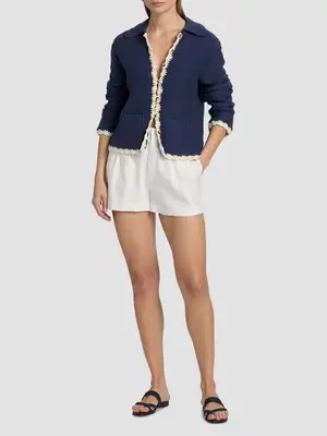 Ciao Lucia Reyla Crochet-trimmed Cardigan