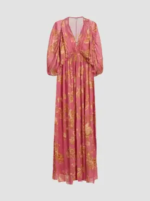 Hemant & Nandita Floral A-line Caftan Maxi Dress