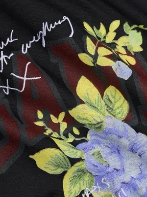 GANNI Rose Graphic T-shirt - Phantom