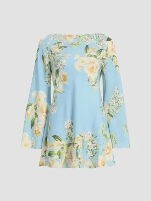 Hemant & Nandita Bias Floral Minidress