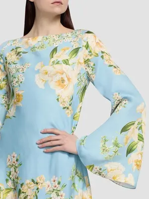 Hemant & Nandita Bias Floral Minidress
