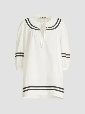 Ciao Lucia Palina Cotton Poplin Striped Minidress