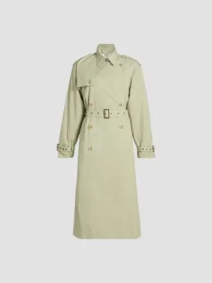Ronny Kobo Cohen Double-breasted Belted Raincoat