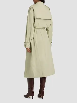 Ronny Kobo Cohen Double-breasted Belted Raincoat