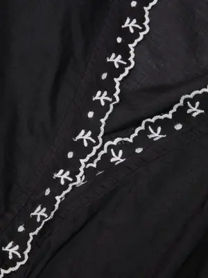 Ciao Lucia Renata Embroidered Cotton Voile Top