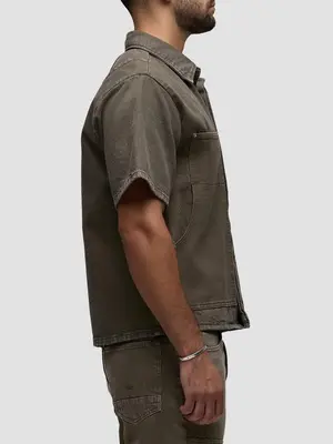 Hudson Jeans Carpenter Denim Short-sleeve Shirt